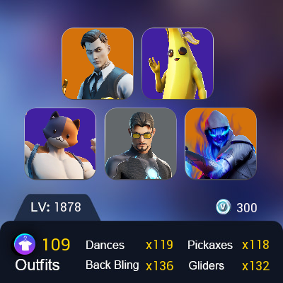 FA 109 SKINS | MIDAS (GOLDEN AGENT) , OG STW , LARA CROFT , NEYMAR JR ...