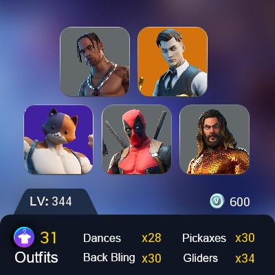 Travis + astro jack + 31 rare skins - iGV