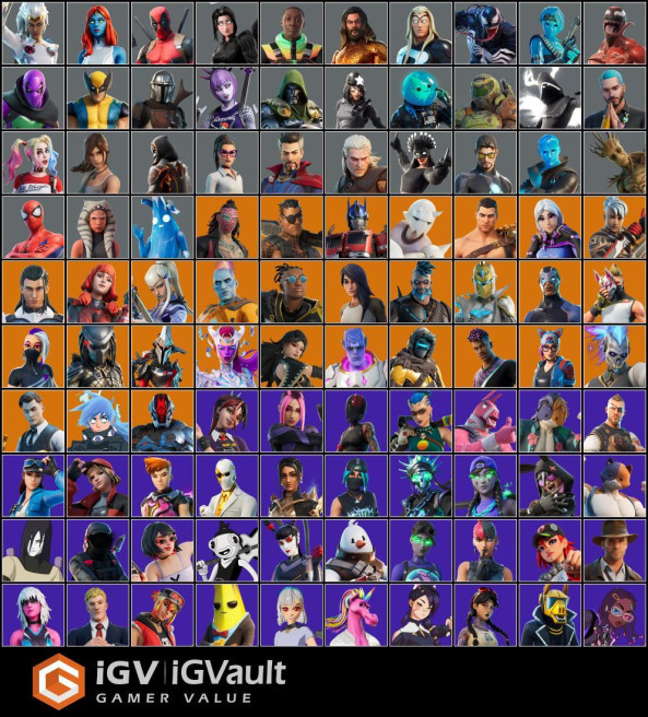 PC+PSN+XBOX+SWTICH + 156 Skins +Harley Quinn, Blue Team Leader,Point ...