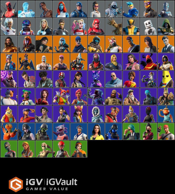 Full Access. Fortnite 85 skins . Travis Scott . Astro jack . Harley ...