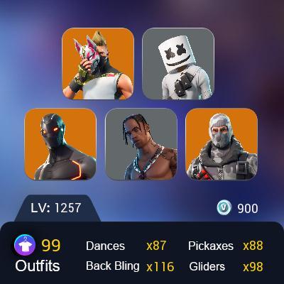 [FULL ACCESS] - TRAVIS SCOTT | FN Account with Travis Scott | 100 Skins ...