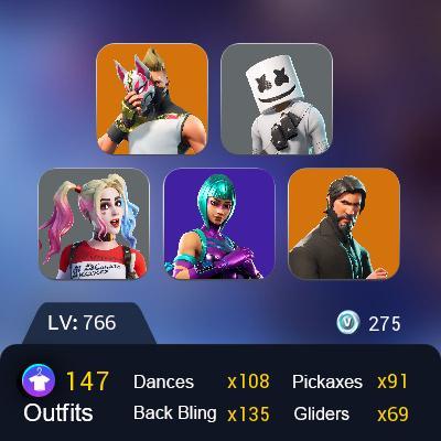Full access wonder account and stacked skins - iGV