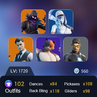 FULL ACCESS [PC/XBOX] 102 skins | Gold Midas | Gold Meowscles | Gold ...