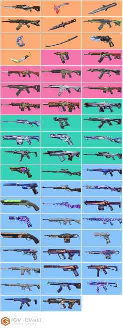 EU Valorant Account RIOT GUN BUDDY Immortal ep6 with many skins like ...