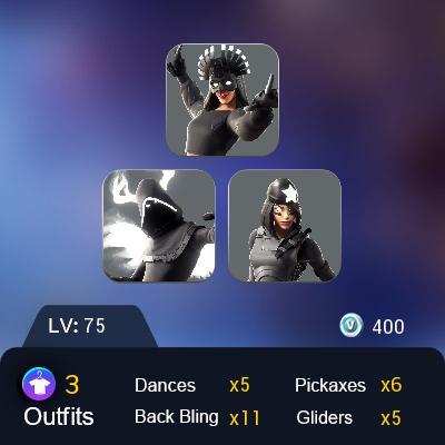 Fortnite | 3 skins {Shadow Skully/Shadowbird/Perfect Shadow} | Pickaxes ...