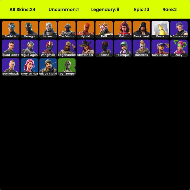 NFA/OMEGA/DRIFT/RARE ACC/TRYHARD ACC/SUB COMMANDER/RELDINE/ROGUE AGENT ...