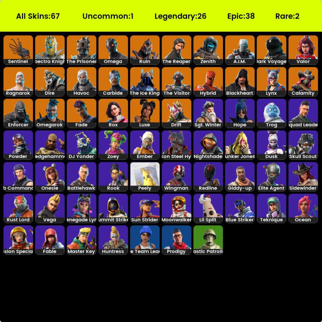 67 skins | The Reaper | Blue Team Leader | Havoc | Elite Agent | Sub ...