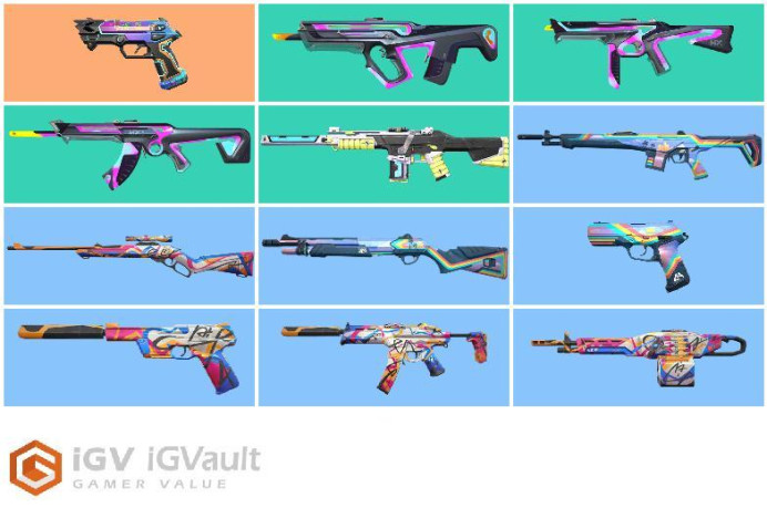 NA | Glitchpop Classic, Transition Vandal, RDVR Phantom | 12 skins ...