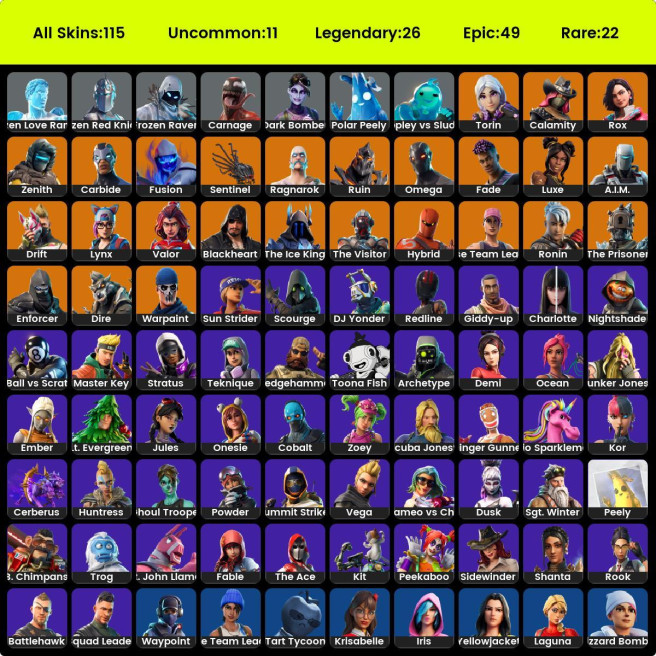 FA+[PSN, XBOX, NINTENDO, PC] 115 skins | OG STW | Blue Team Leader ...