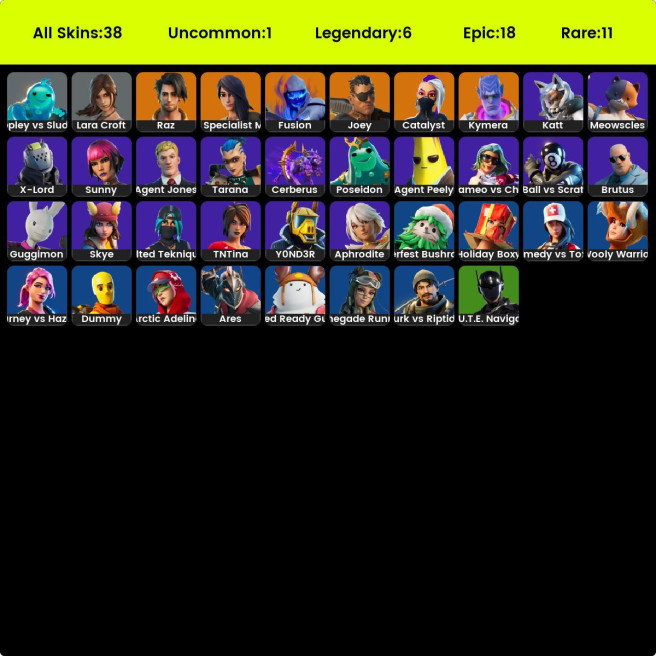 FULL ACCESS [PC] 38 skins | Kymera | Catalyst | Joey | Gear Specialist ...