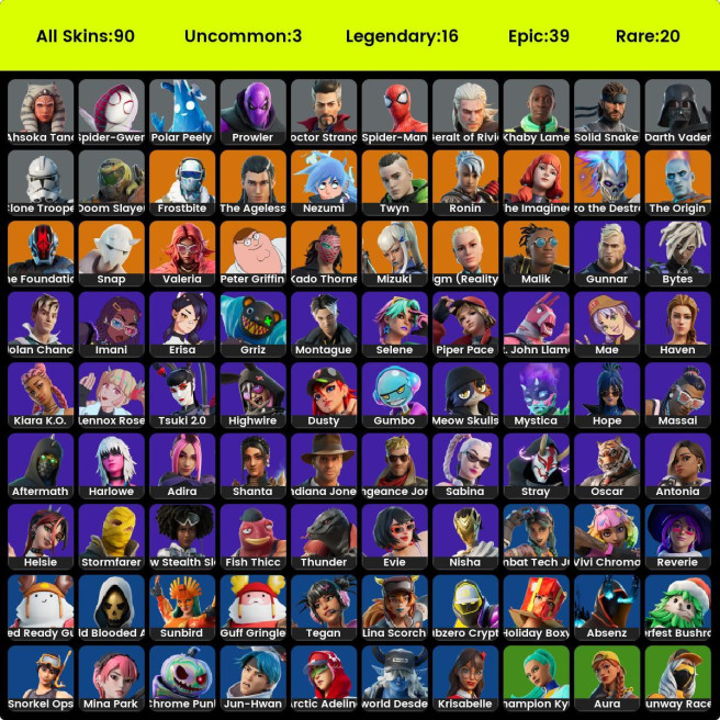 [PC/XBOX] 90 skins | Vivi Chroma | The Ageless | The Origin | Valeria ...