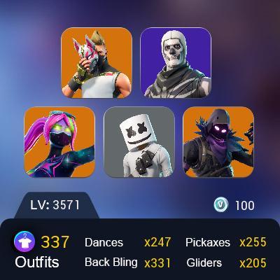 12415 Omega|Raven|The Reaper|Elite Agent|Skull Trooper| - iGV