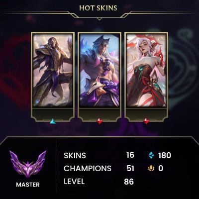 INSTANT DELIVERY! S14 EUW MASTER / 50 CHAMP 15 SKINS / CHECK ...