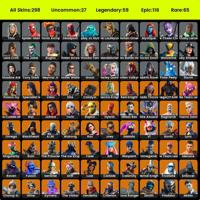 fortnite accounts rare - iGV