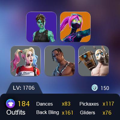 [PC/XBOX] 184 skins Travis Scott | Gold Brutus | Gold Skye |Rare Emotes ...