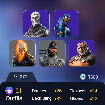 FN | 18 Skins | 1.4k vbucks - iGV