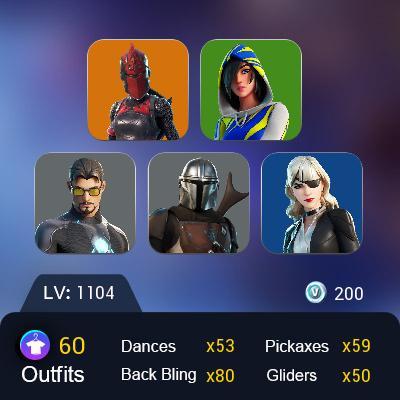 [PC/PSN/XBOX] 60 skins | FNCS 3:1 Champion | Backlash | Galaxy Scout ...