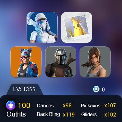 100 skins [ONLY PC] Spire Assassin/Ruin/Peely/Lara Croft/Kor/Nezumi ...