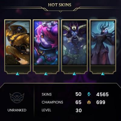 NA | Unranked | Champion Count 65 | Jax Pax, Silver Kayle, UFO Corki ...