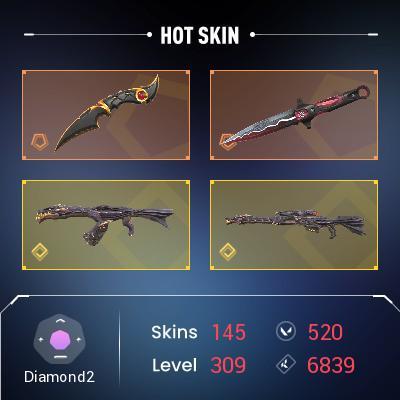 EU / 145 Skins / VCT Lock in / Ruin Dagger / Elderflame Bundle / Prime ...