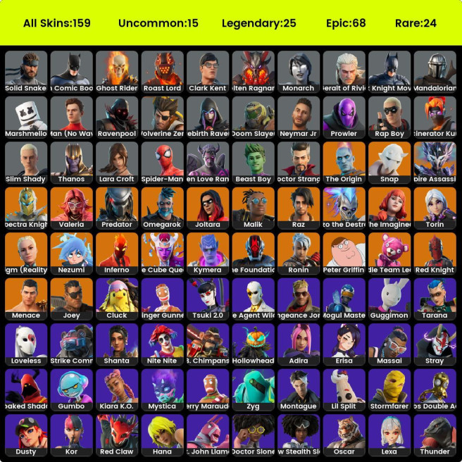 [PC/PSN/XBOX] 159 skins | Neo Versa | Sultura | Vivi Chroma | Red ...