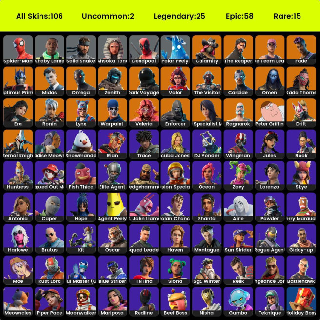 106 skins | OG STW | The Reaper | Blue Team Leader , Elite Agent , Take ...