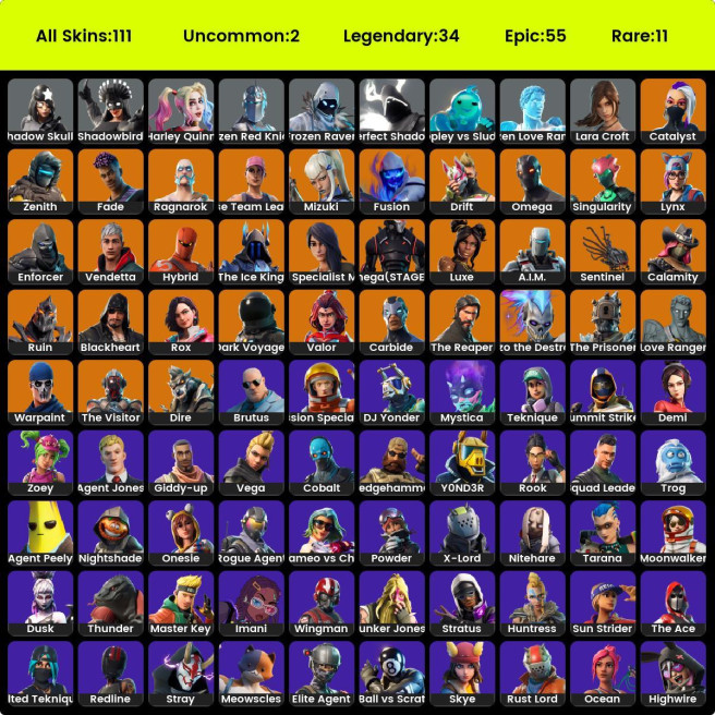 [PC/PSN/XBOX] 110 skins | OG STW | The Reaper | Omega (stage 5) | Point ...