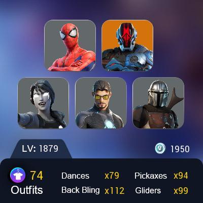 74 SKINS/SPECTRE KNIGHT/RONIN/TWYN/PREDATOR/SNAP AND MORE/FULL ACCESS ...