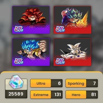 DB1020~25309 Chrono~6 UL`7 LL~UL Vegito~UL Gogeta~UL SS4 Gogeta~LL ...