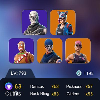 [PC] 63 skins | OG STW | Katalina | Spike | Valeria | The Ice King ...