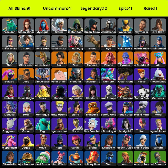 Fortnite [PC] FA 91 skins | Fixer | Cloud Striker | Chun-Li | Ryu ...