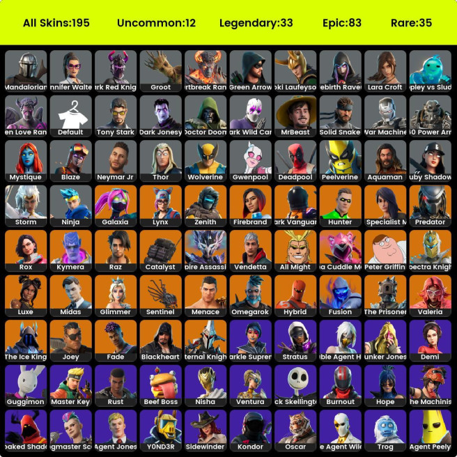 [PC/XBOX/PSN] 194 skins | Double Helix | Gold Meowscles | Gold Midas ...