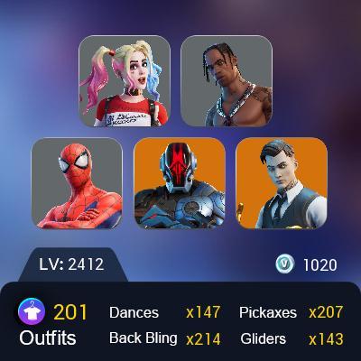 [PSN/XBOX/PC] 200 SKINS | TRAVIS SCOTT | GOLD BRUTUS | GOLD MIDAS ...