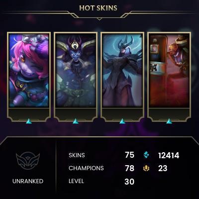 EMAIL CHANGEABLE 30 LVL 78 CHAMPIONS 75 SKINS Judgment Kayle Riot Squad ...