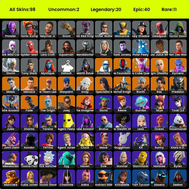 [PC] 97 skins | OG STW | Gold Brutus | Gold Midas | Eternal Knight ...