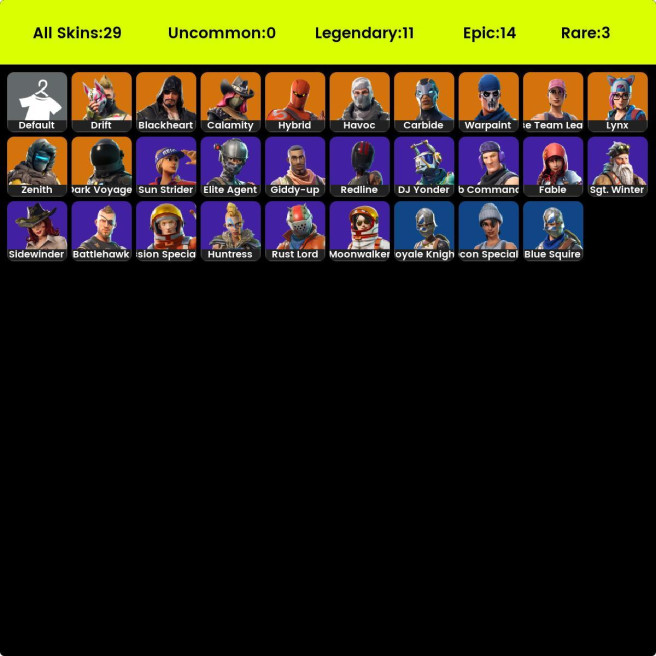 [PC/PSN/XBOX] 28 skins | OG STW | Blue Squire | Royale Knight | Elite ...