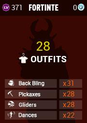 28 skins / Travis Scott / Red Knight / Deadpool / Midas / - iGV