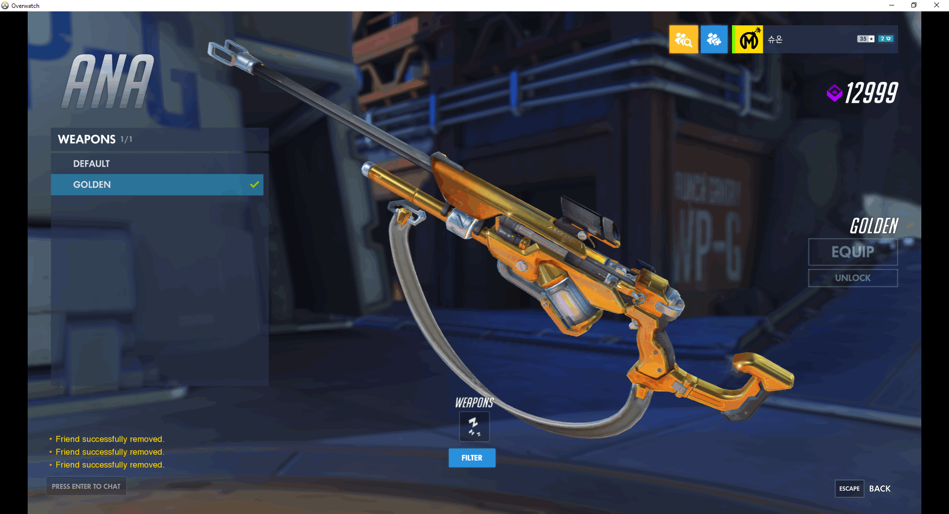 Full Access OW2 + Level 735 in OW1+ 260+ Skins+Free Choose 4 GW + 2 GW ...