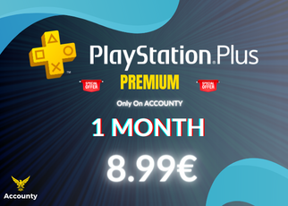 1 MONTH PREMIUM Ps Plus Account subscriptions - iGV