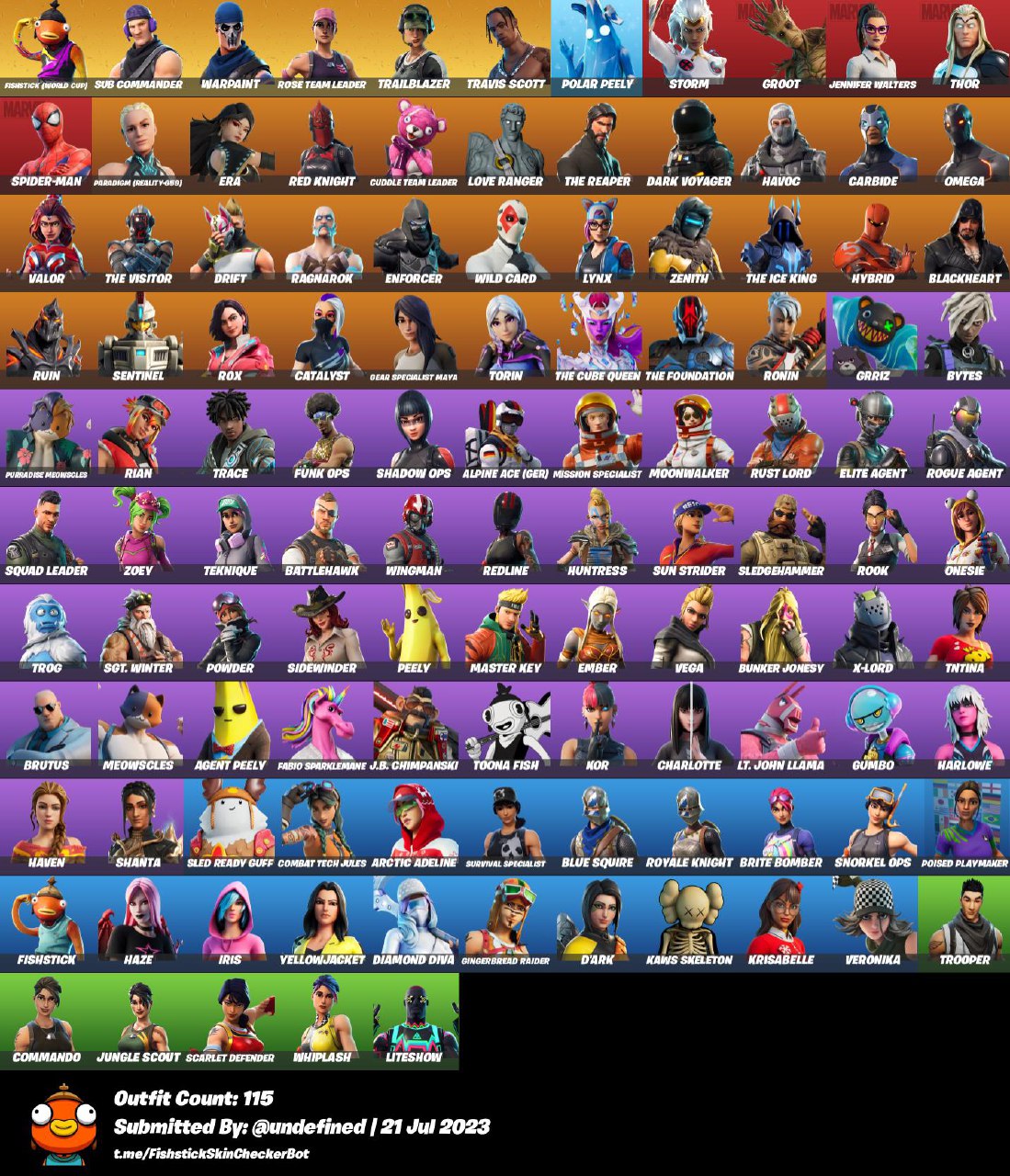 (Only Pc) 116 SKINS / Full Acces / TRAVIS SCOTT / MAKO / HAVOC / THE ...