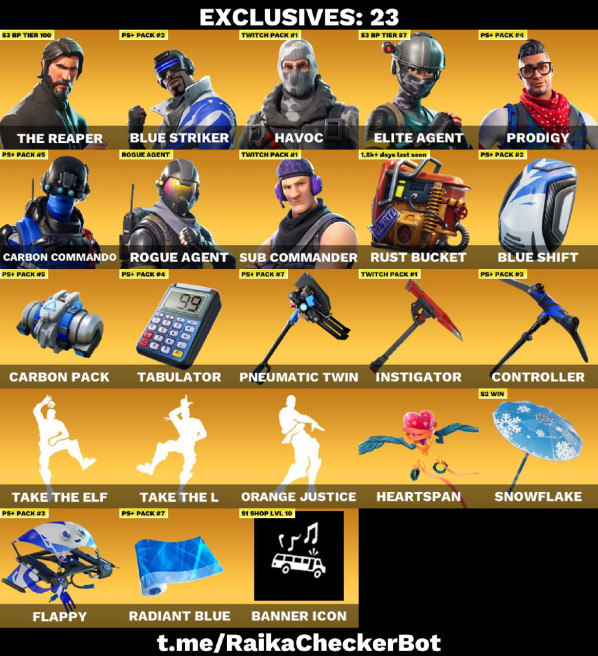 FULL ACCESS | 98 SKINS | THE REAPER | BLUE STRIKER | HAVOC | ELITE ...