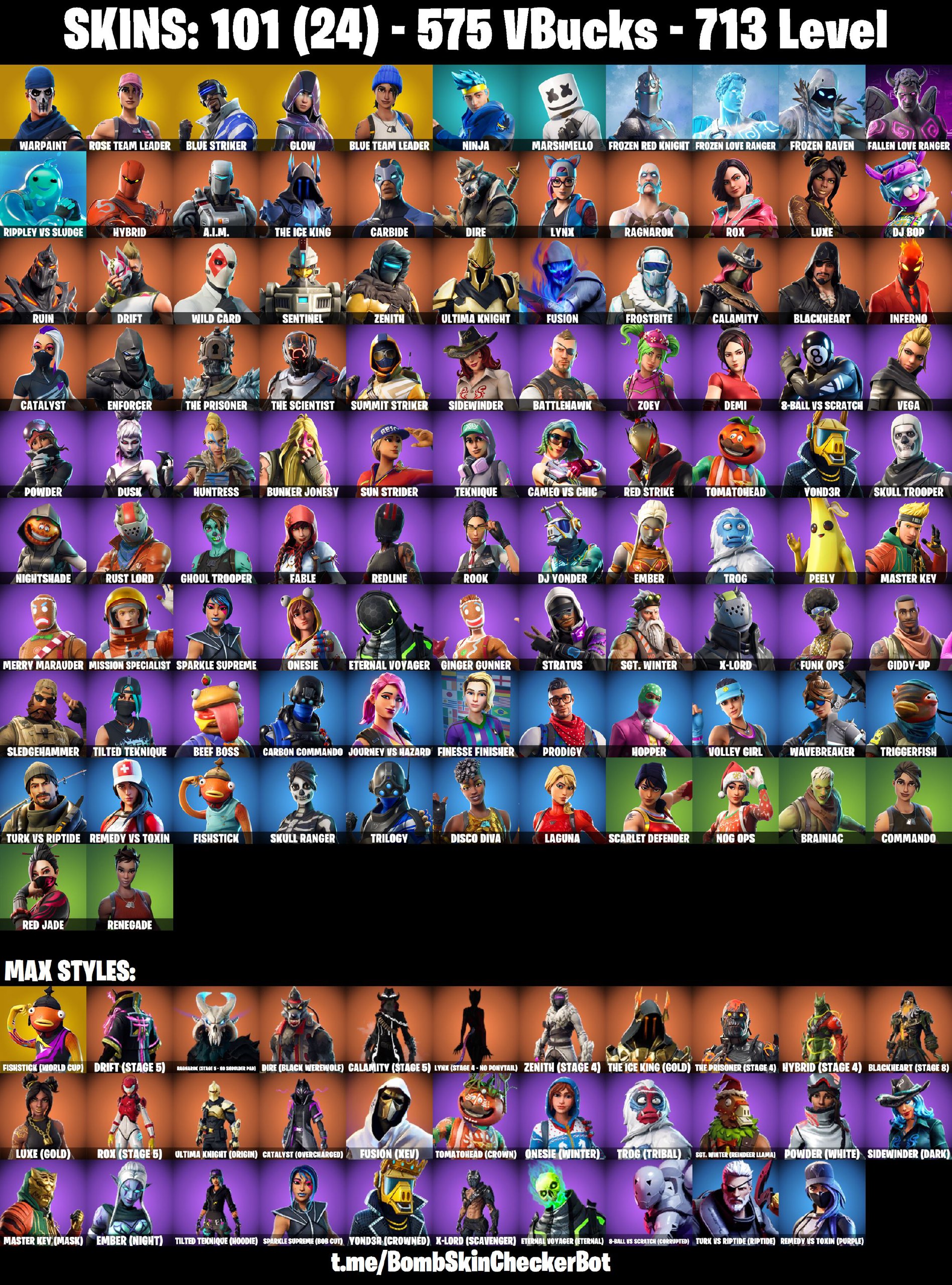 FA 101 SKINS | FISHSTICK (WORLD CUP) , OG STW , TAKE THE L , GLOW ...