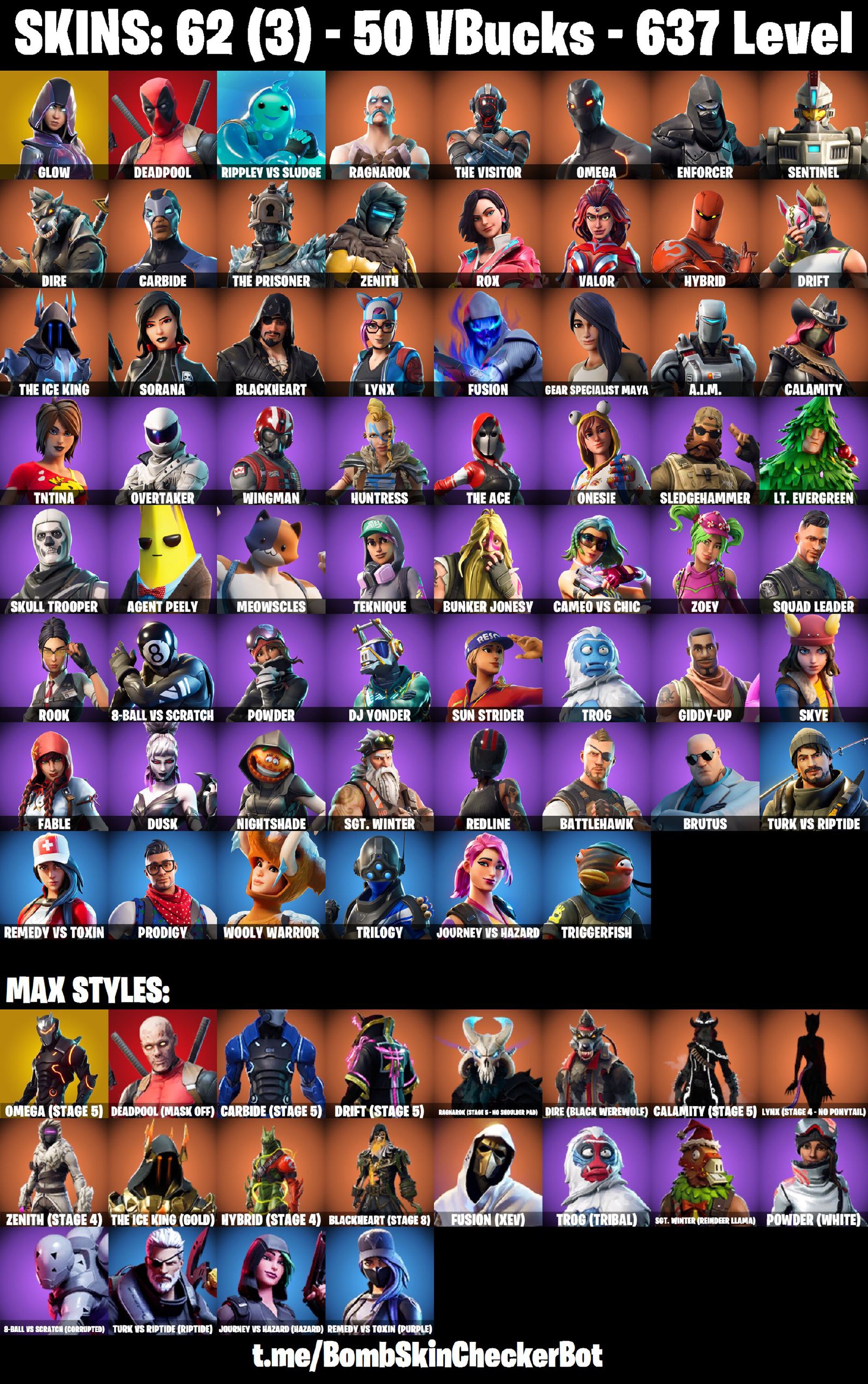 FA 62 SKINS | OMEGA (STAGE 5) , GLOW , LYNX (STAGE 5) , SKULL TROOPER ...