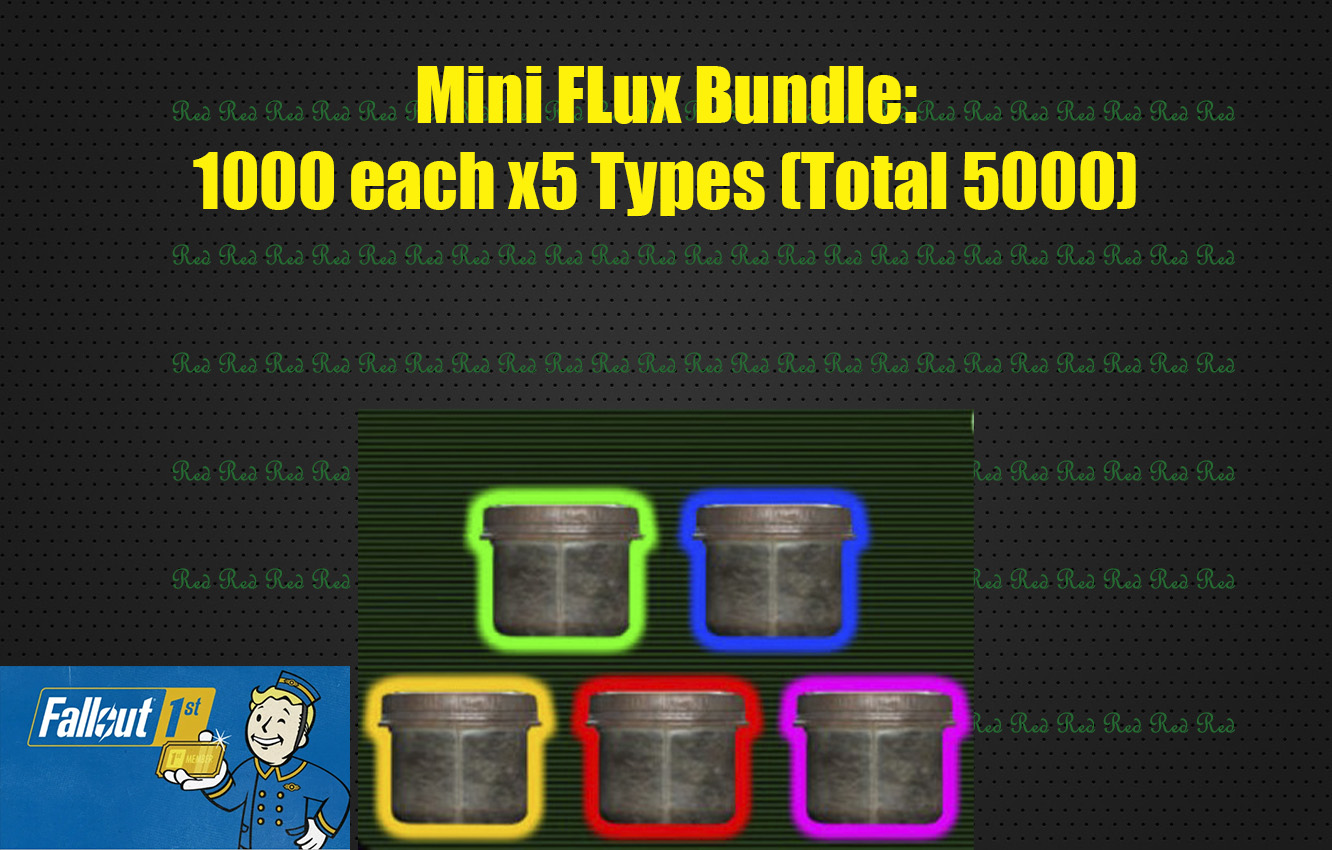 Mini Flux Bundle : Each 1000 x5 Types [Total 5000][Violet/Cobalt ...