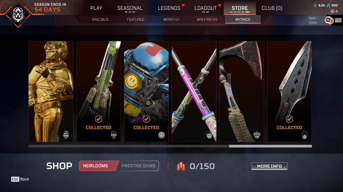 471 lvl+133 legendary+3 Heirloom:Wraith,Octane,Pathfinder+Voidwalker ...