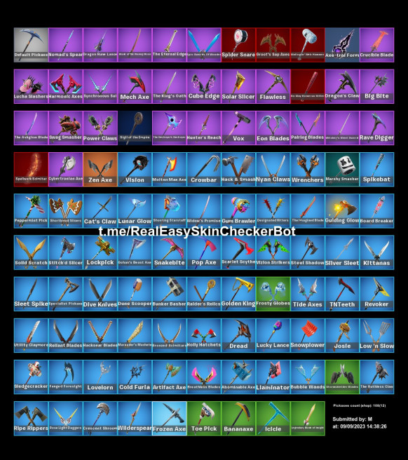 (Only PC) 106 Skins - Full Access - Dynamo dancer - Midas - Peely ...