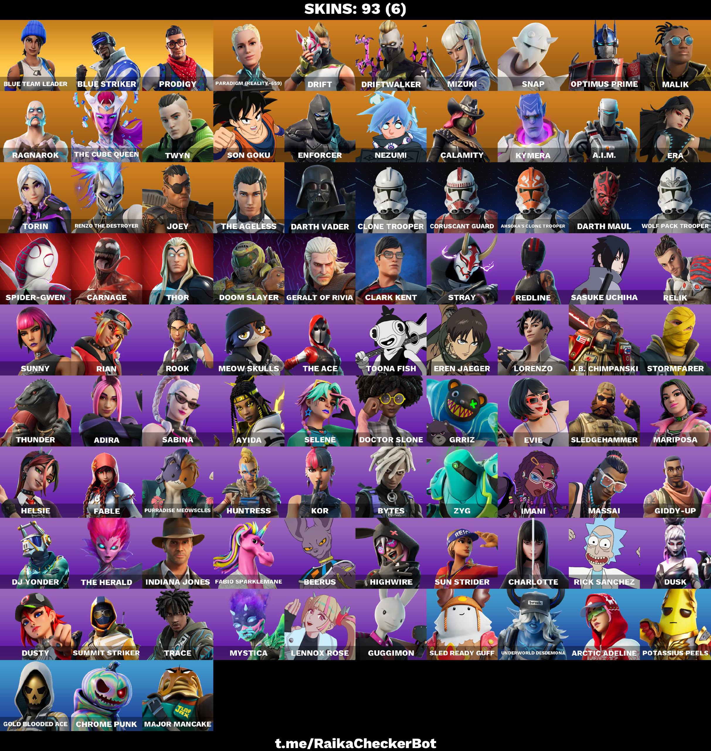 FA | 93 OUTFITS | BLUE TEAM LEADER | BLUE STRIKER | PRODIGY | TABULATOR ...
