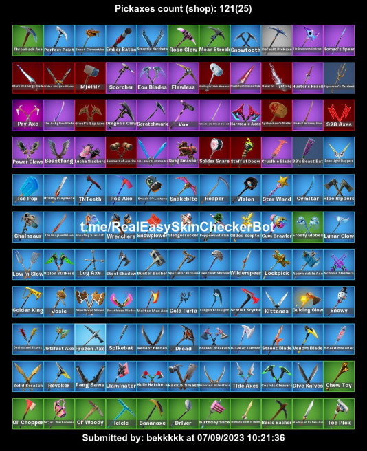 Full acces. Fortnite . 129 skins . Flawless . Demogorgon . Hush ...