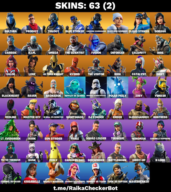 PC/XBOX 63 SKINS | Sultura | Prodigy | Trilogy | Blue Striker | Carbon ...