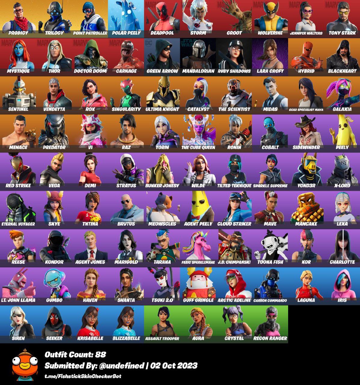 (Only PC) 88 skins + Midas + Lara Croft + Leviathan Axe + Candy Axe | - iGV